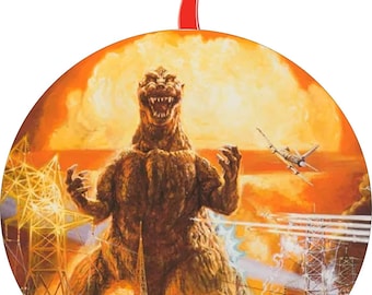 Godzilla Christmas Tree Ornament - Etsy