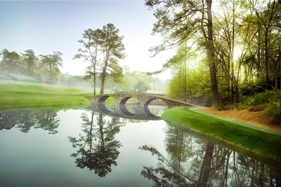 20 x 30 Poster the Hogan bridge 12 holes at the Masters | Etsy