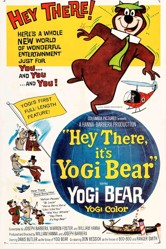 20x 30 Yogi Bear the Movie Poster Vintage Old Poster Art Print Wall ...
