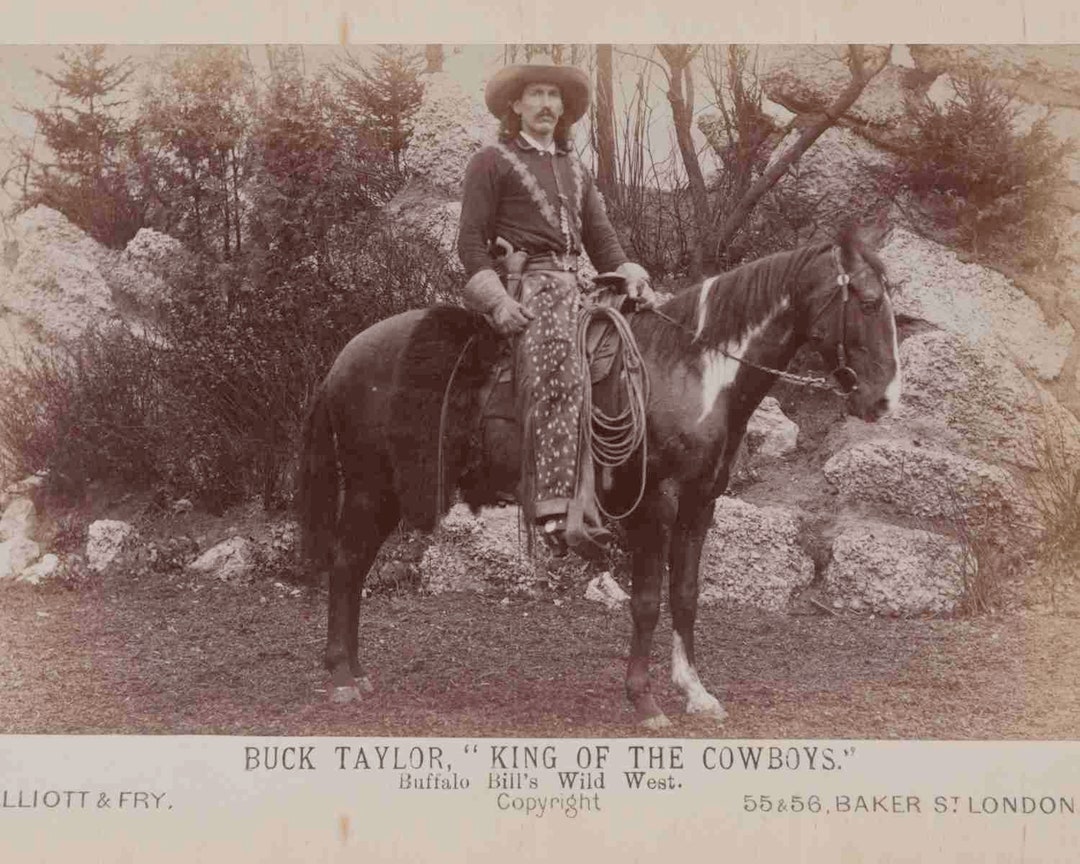 Buck Taylor King of Cowboy Will Bill Wild West Show 1899 Cowboys 8 X10 ...