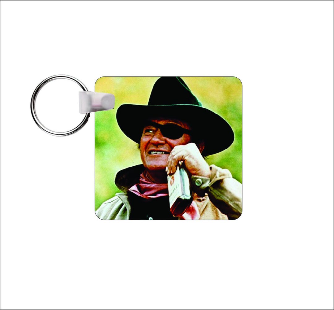 John Wayne Key Ring Metal KEYCHAIN, KEY Fob Key Ring Collectible ...