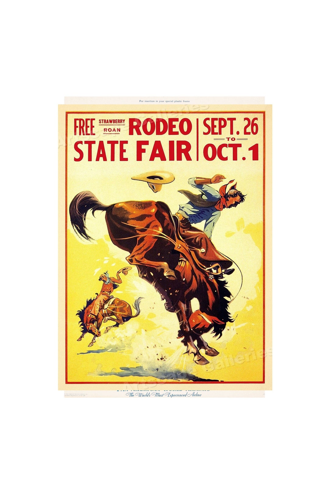 State Fair 12 X 18 Poster Sheridan Wyoming Rodeo Vintage Retro Print ...