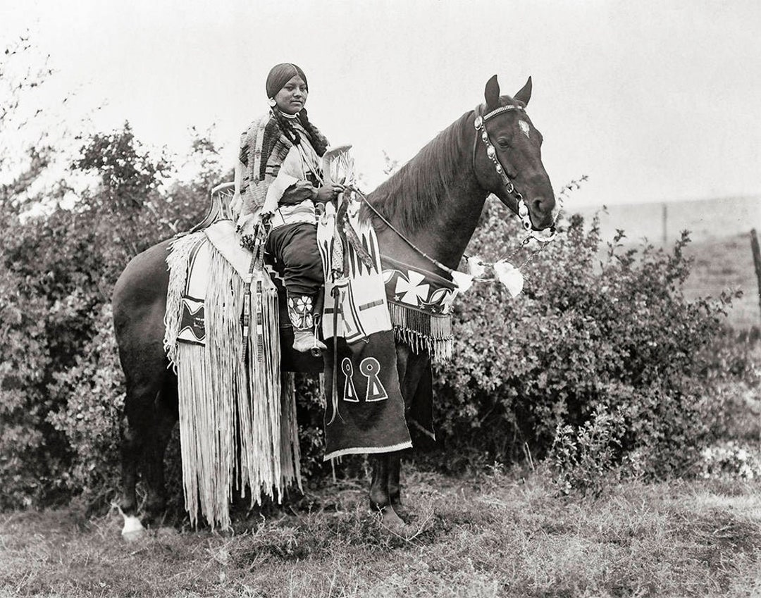 Native American Indian Maiden on Horse 8 X10 Photo - Etsy