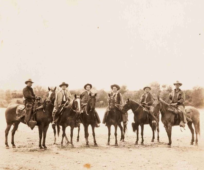 8 X 10 2 Old West Cowboy Rangers in Texas Photo or Sign - Etsy