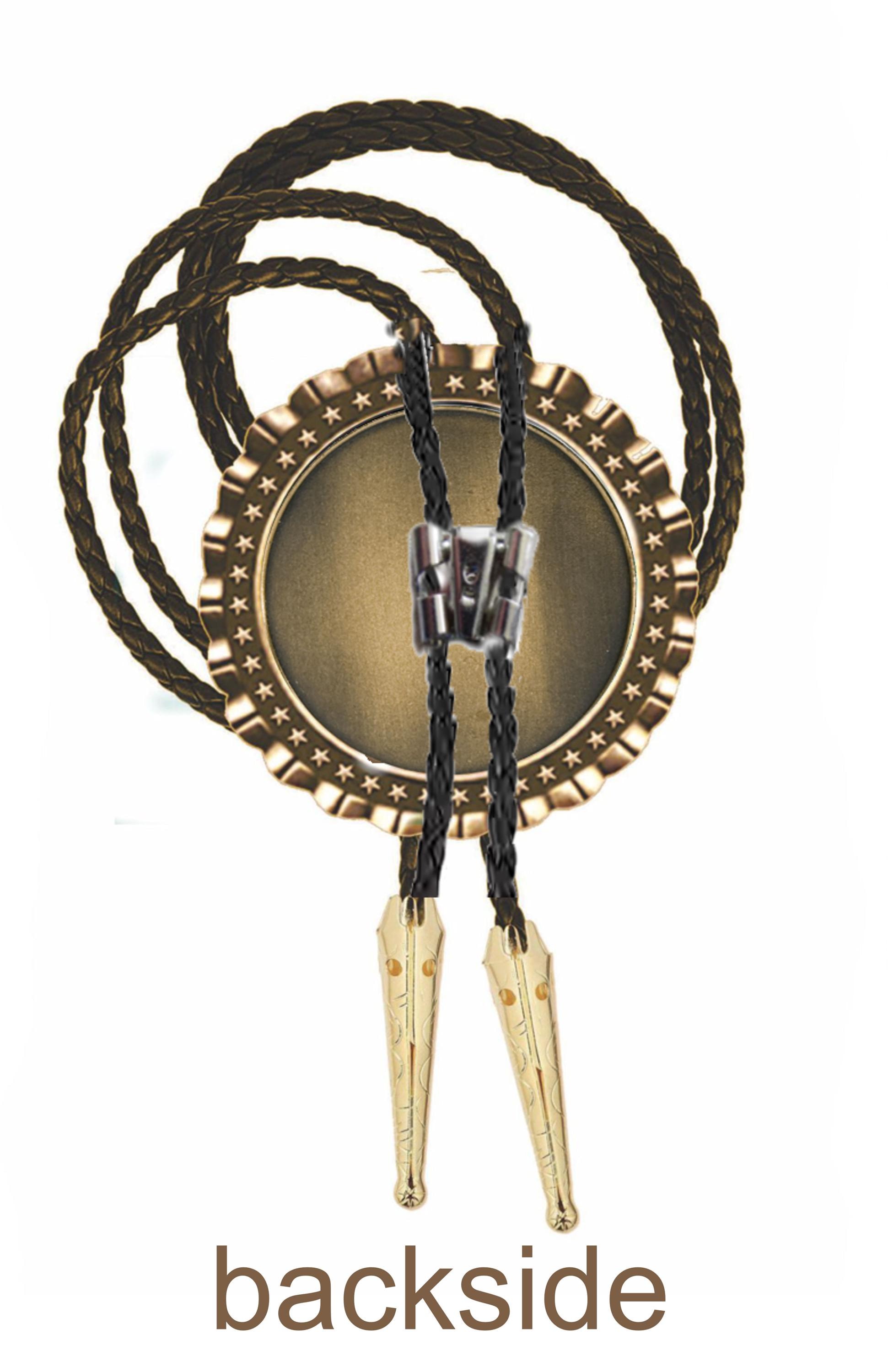 Montana Moose ART Bolo Tie Photo Art All Brass Necktie Bolo Tie ...