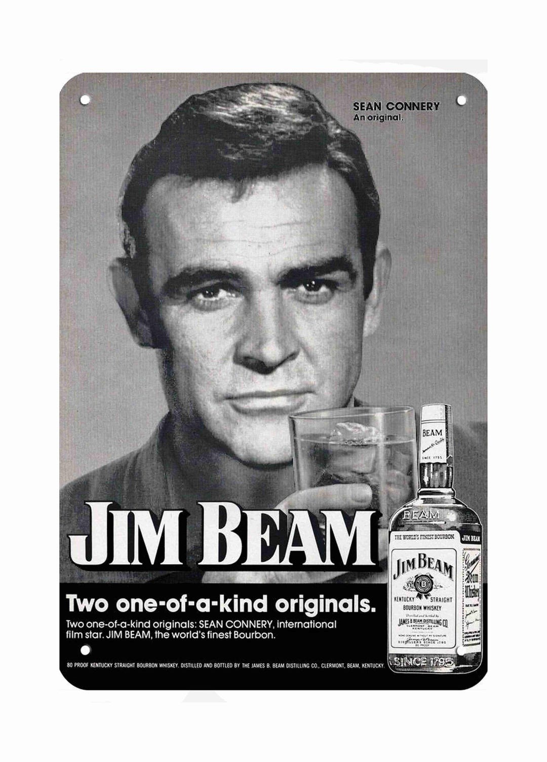Tin Sign Sean Connery Beam Advertising up to 12 X 18 Inches Vintage ...