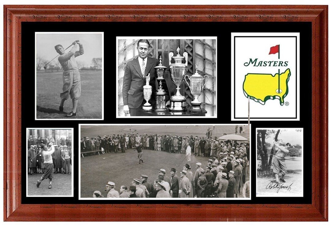FIRST Masters Tournament 1934 Bobby Jones and Walter Hagan on the 1st ...
