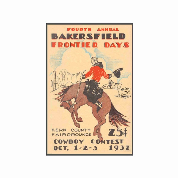 Frontier Days Poster - Etsy