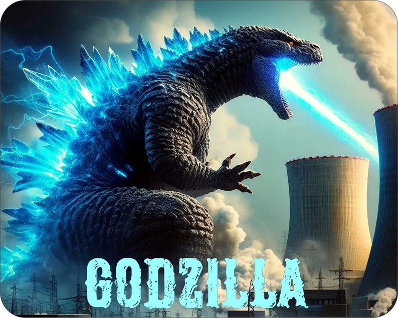 Godzilla Monster AI Drawing Great Dertail and Colors Mouse Pad Photo ...