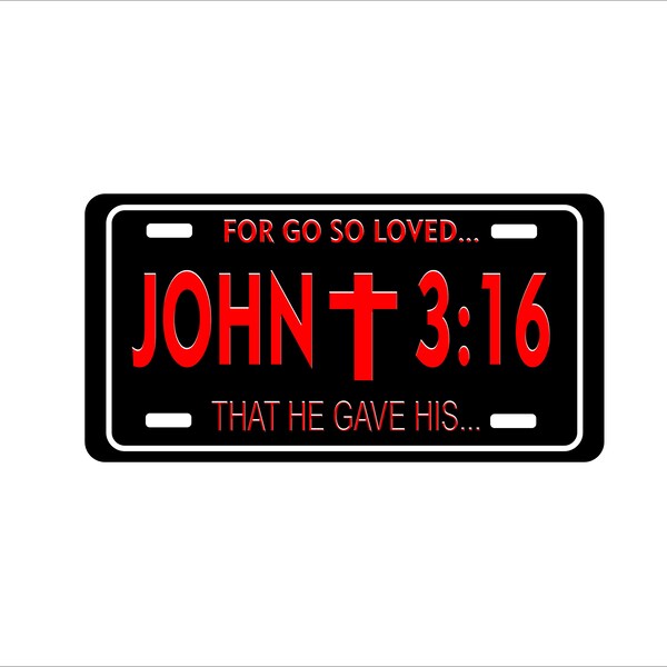 Bible License Plate - Etsy