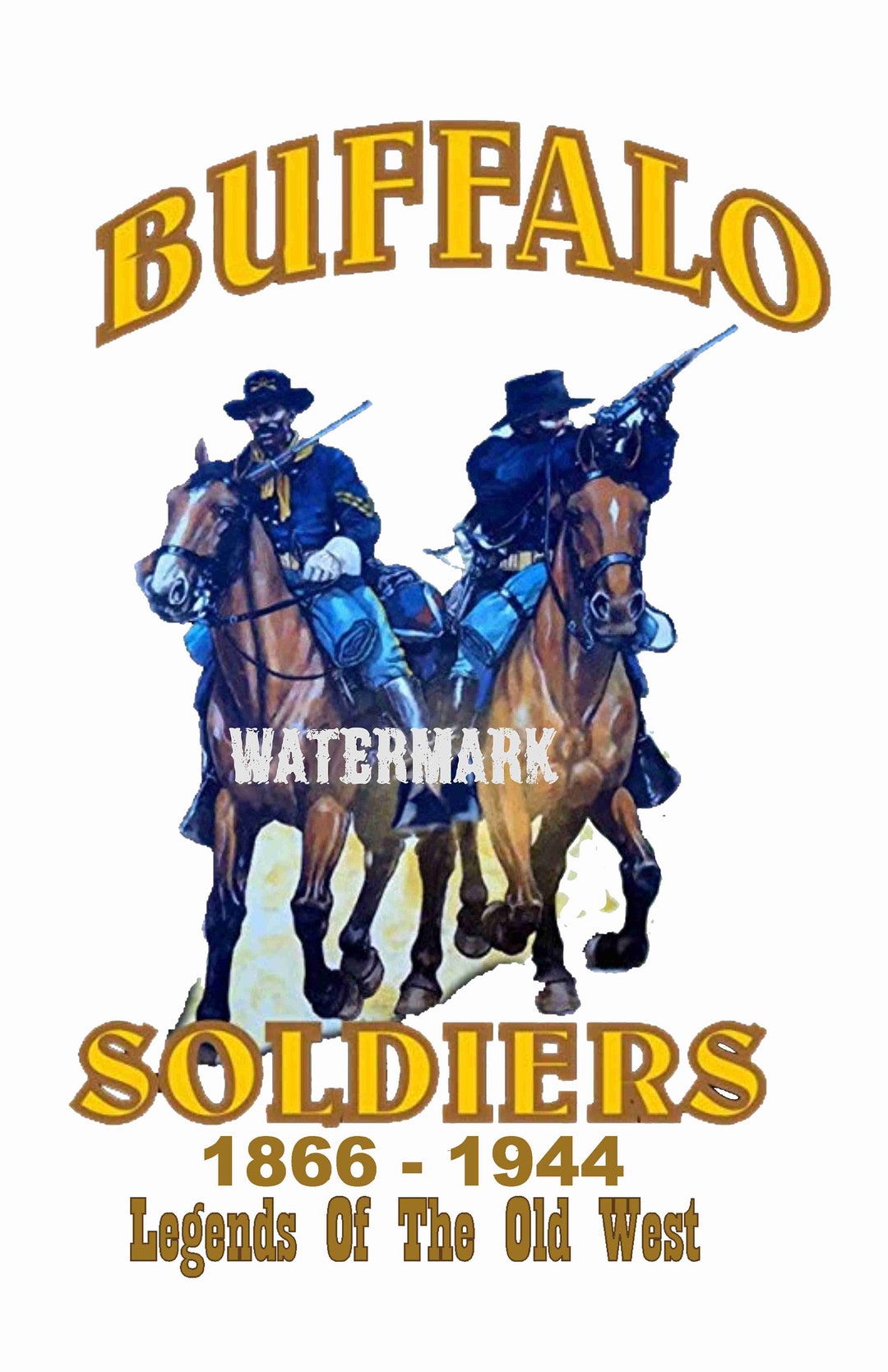 11 X 14 High Res Digital Instant Download Buffalo Soldiers Artwork for ...