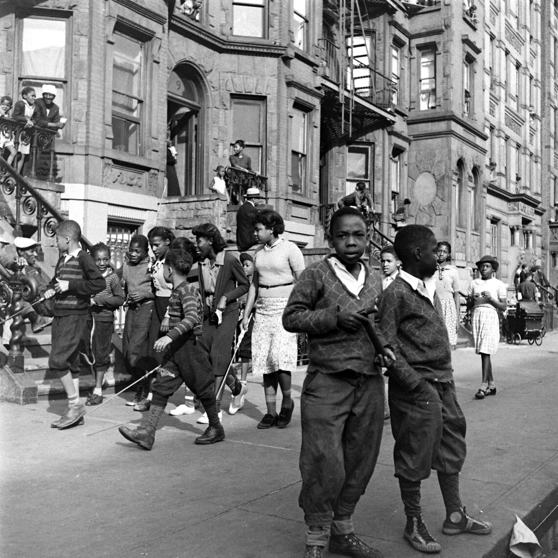 Histoical Photo Artblind African American Kids in Harlem 8 X10 Photo ...
