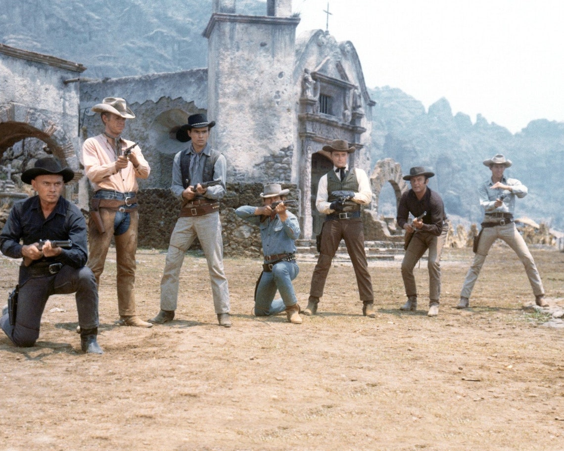 Fine Art Print Yul Bryner and Cast the Magnificent Seven 7 - Etsy
