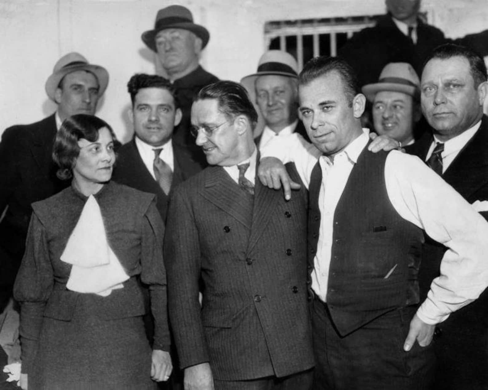 John Dillinger Arrested and Smiling for the Photo 8 X10 Photo - Etsy