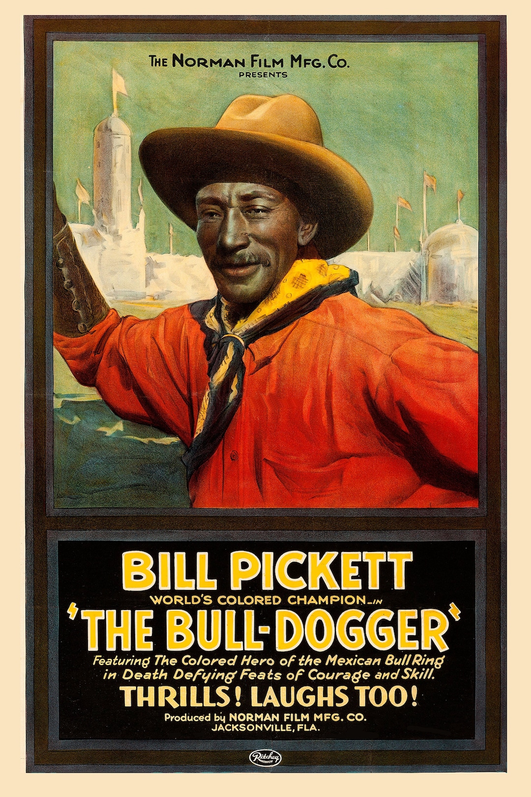 Bill Pickett the Bulldogger African American Cowboy Legend Vintage ...