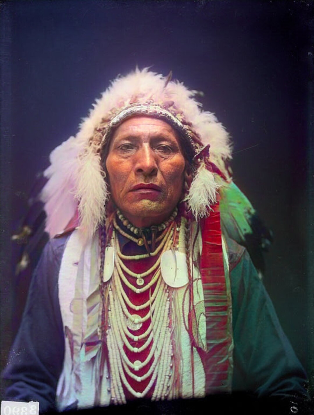 Native American Indain Warrior and Chief Photo 8 X10 Photo Colorized - Etsy