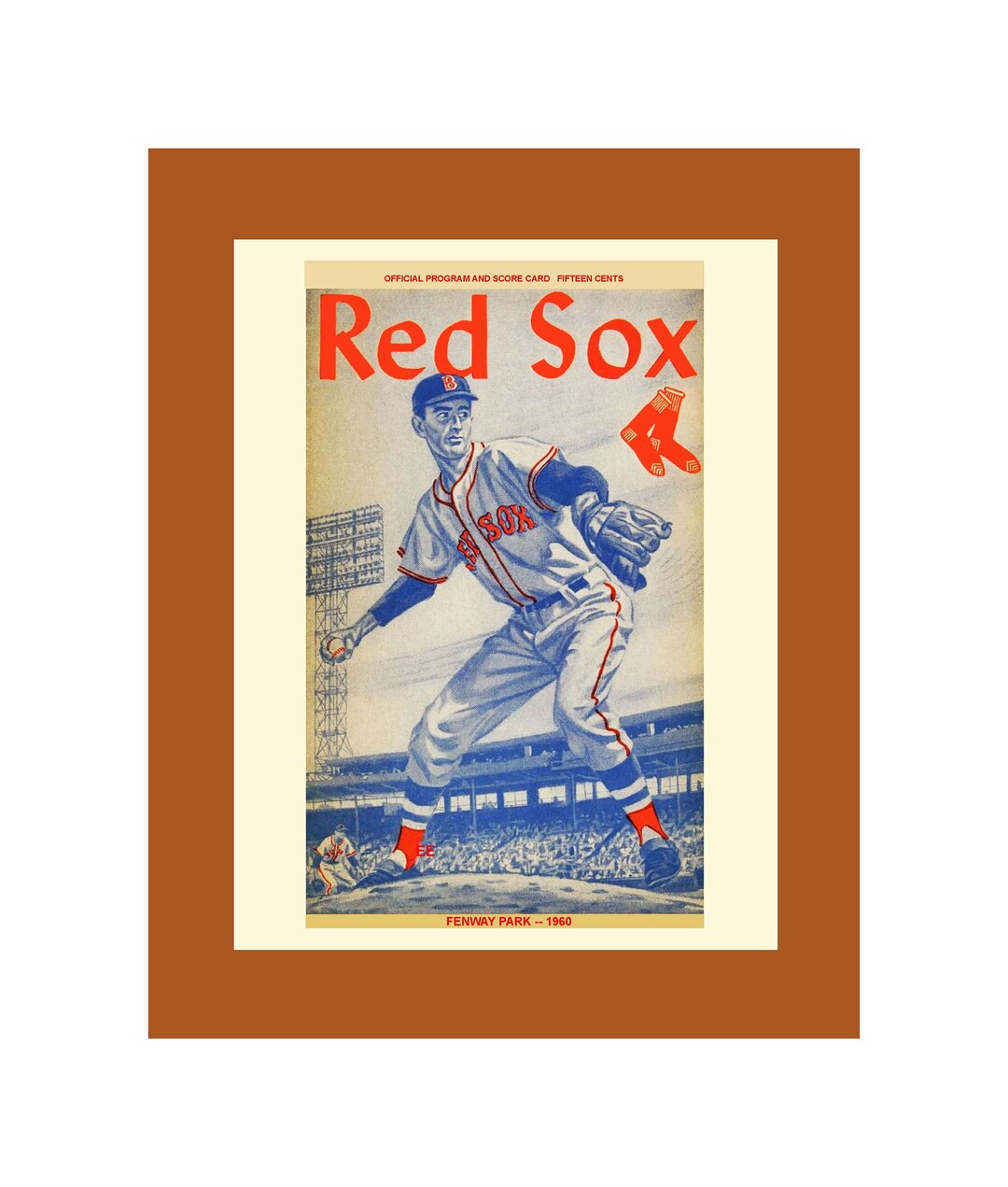16 X 20 Print Fenway Park Red Sox Print Baseball and - Etsy