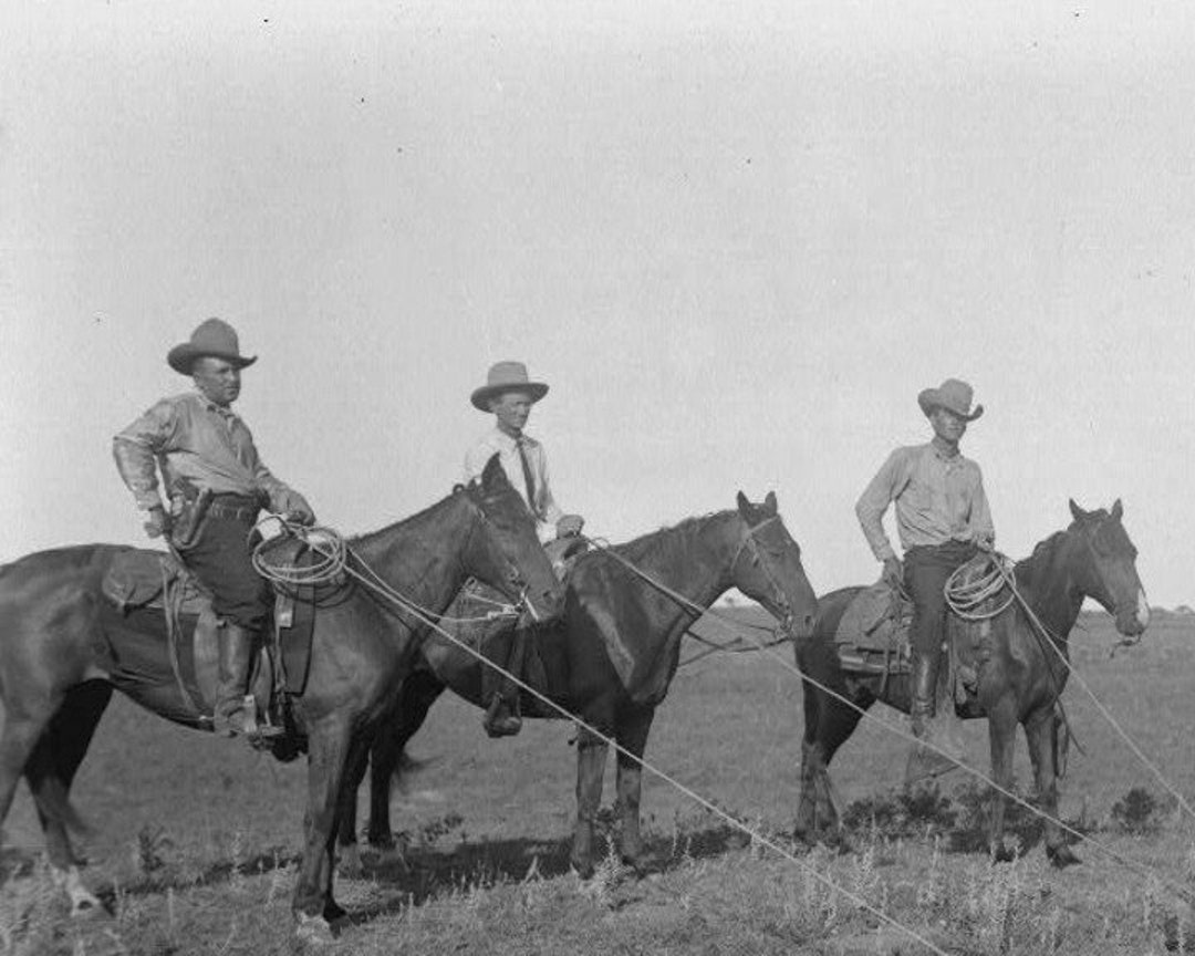 Old West Cowboy Cattle Drovers 1880 8 X 10 Photo - Etsy