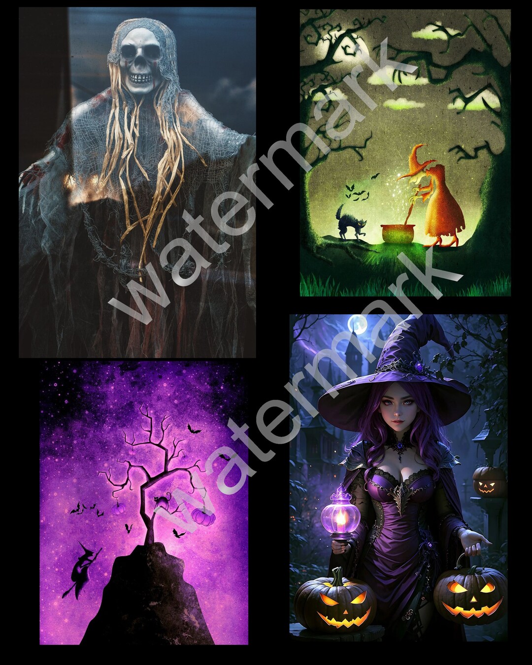 19 Halloween Scary Fun Novelty Images Digital Instant Download - Etsy