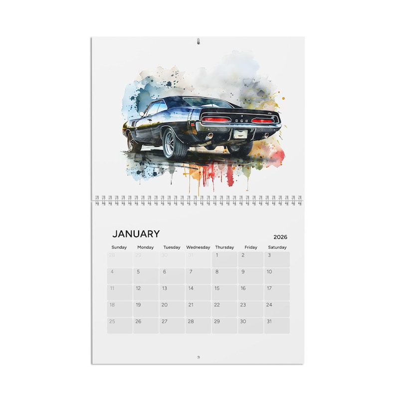 2026 Muscle Car Calendars - Etsy