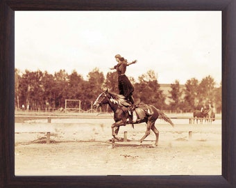 Rodeo Cowgirls Springfield Framed Photo Pirnt, Western 8 X 10 Photo Old ...