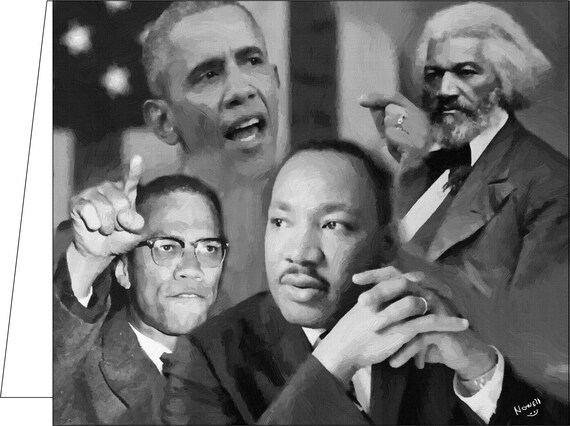 Malcolm X And Martin Luther King And Obama