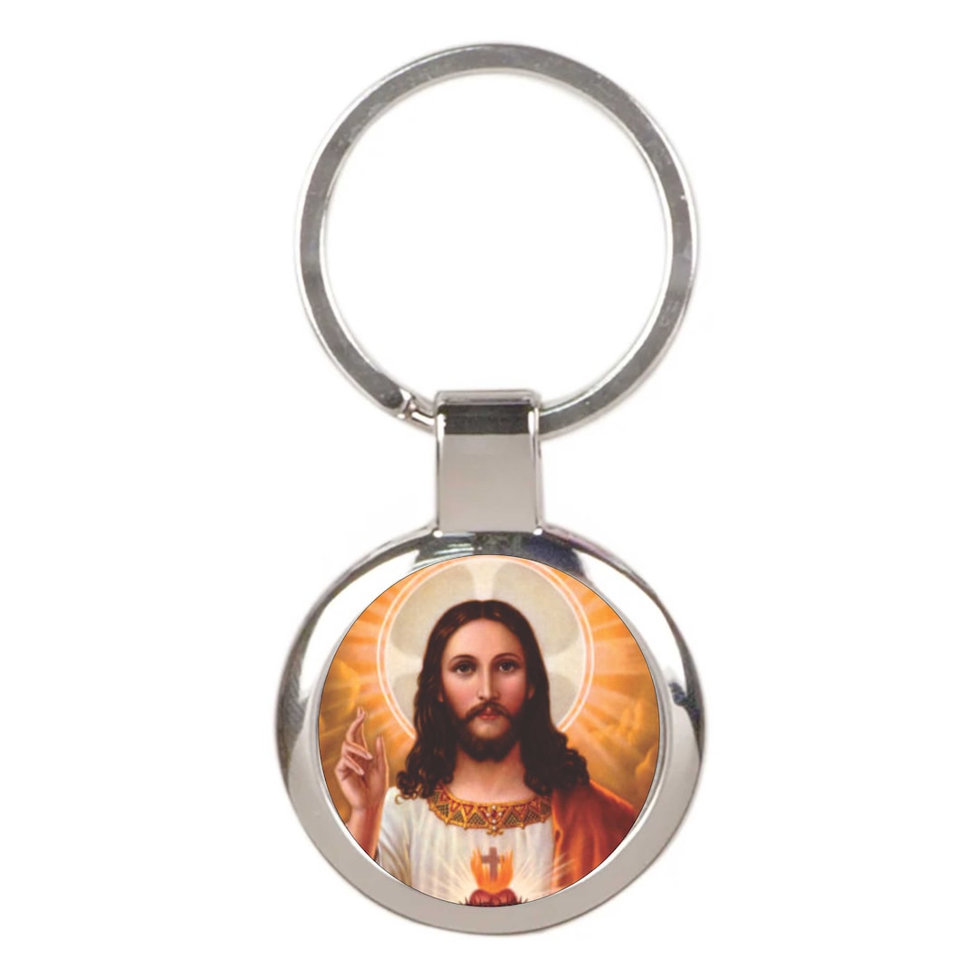 Jesus Christ With Halo Chase and Religious Gift Item KEYCHAIN - Etsy