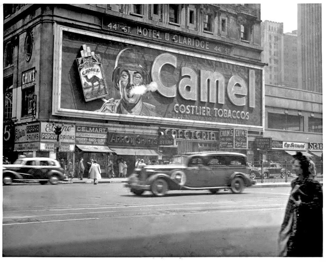 Camel Signs in Times Square, NYC From the 1940s 8 X10 Photo - Etsy