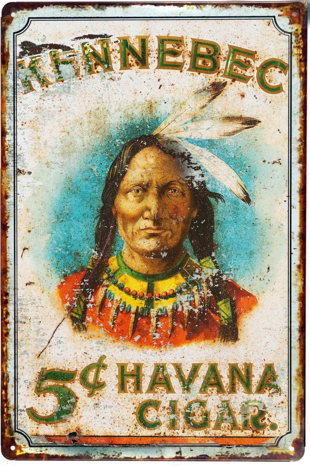 Havana Cigars Tin Sign All Metal Vintage Retro Advertising Promotion ...