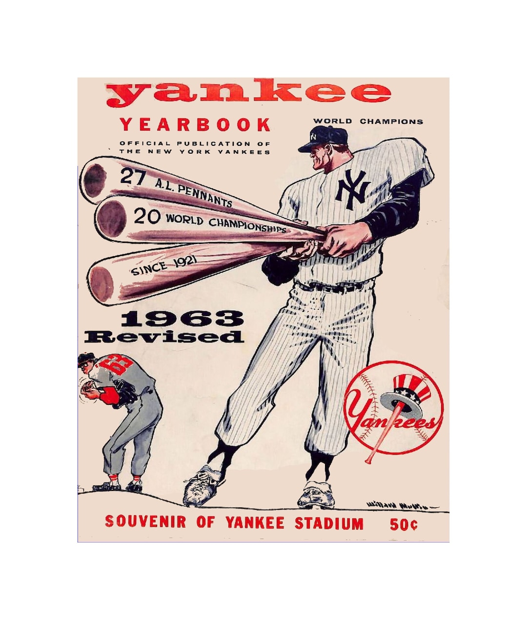 16 X 20 Print 1963 Yankees Print Baseball and Sports Poster Retro ...