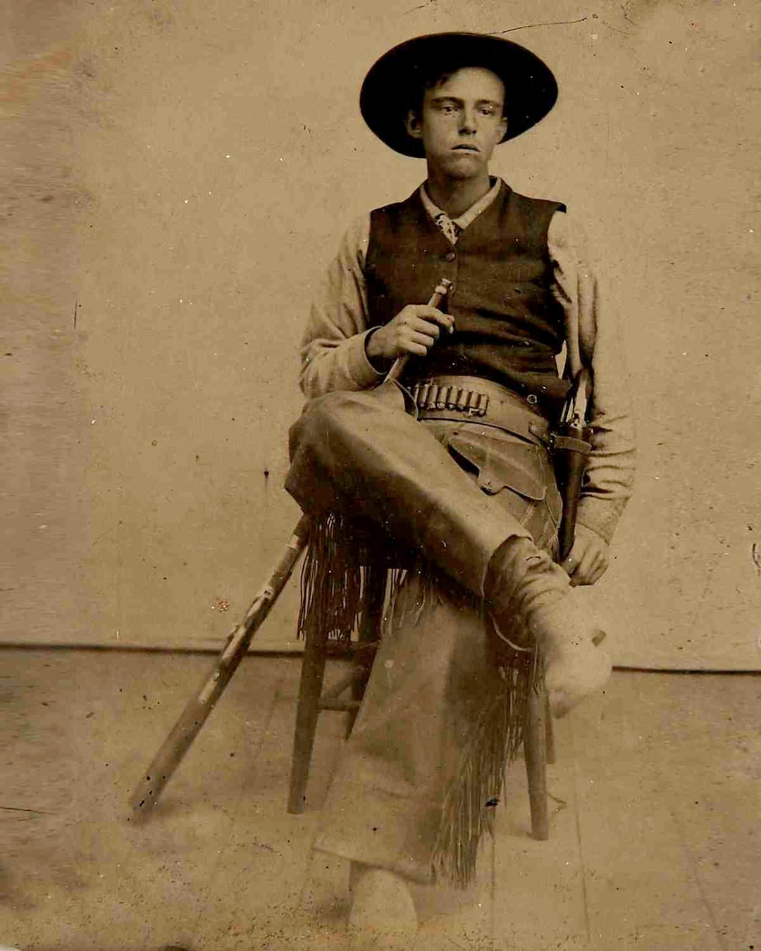 Old West Cowboy in Chaps X10 Photo - Etsy