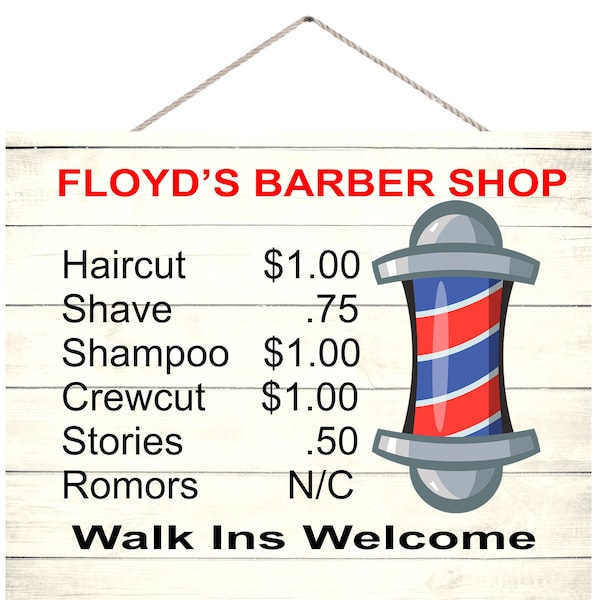 Antique Barber Shop Sign - Etsy