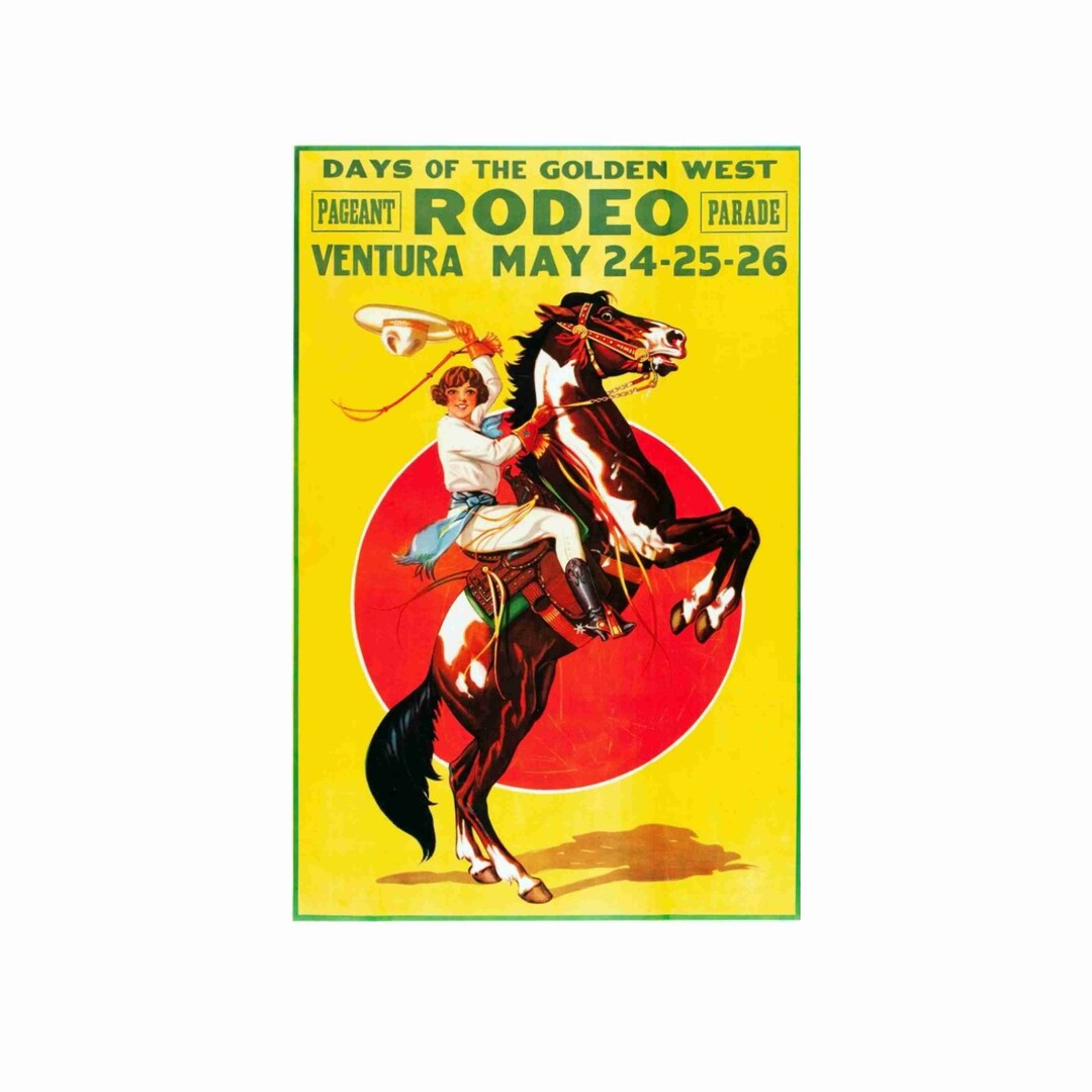 Ventura Rodeo Days of the Golden West 12 X 18 Metal Tin Sign Vintage ...