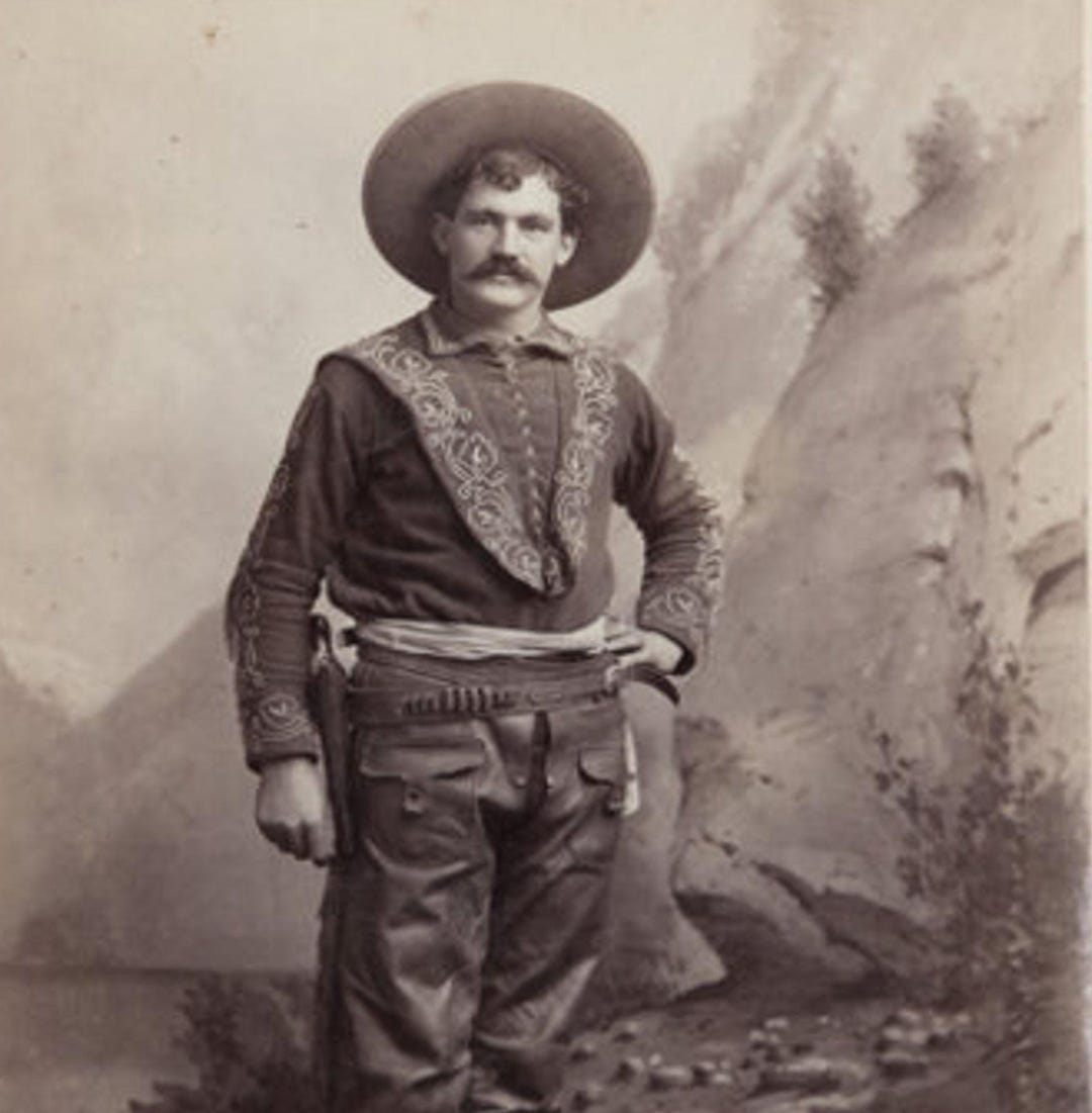 8 X 10 Old West Cowboy in Chaps Photo Rare Find on a Photo or Large ...