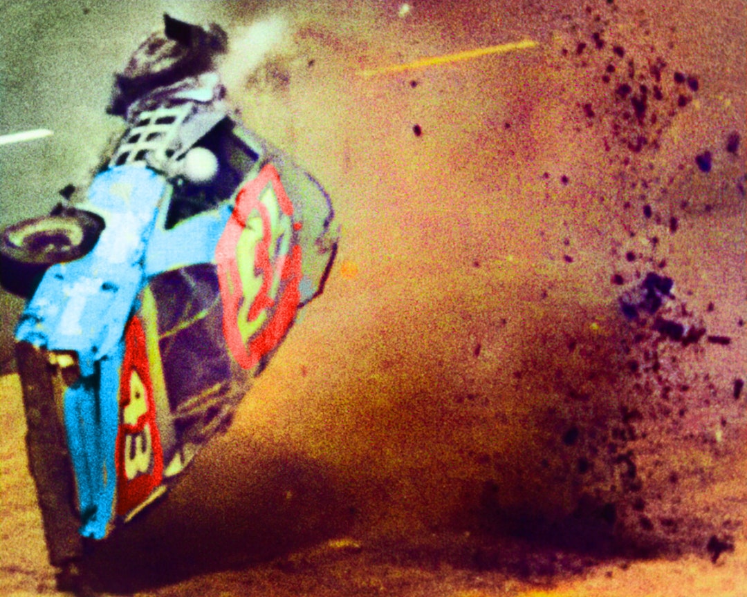 WOW Richard Petty Crash Daytona 500 Stock Car Racing on the Beach 8 X10 ...