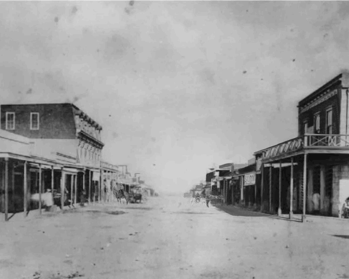 CITY OF TOMBSTONE Allen Street 1877 Old West Cowboys 8 X10 - Etsy
