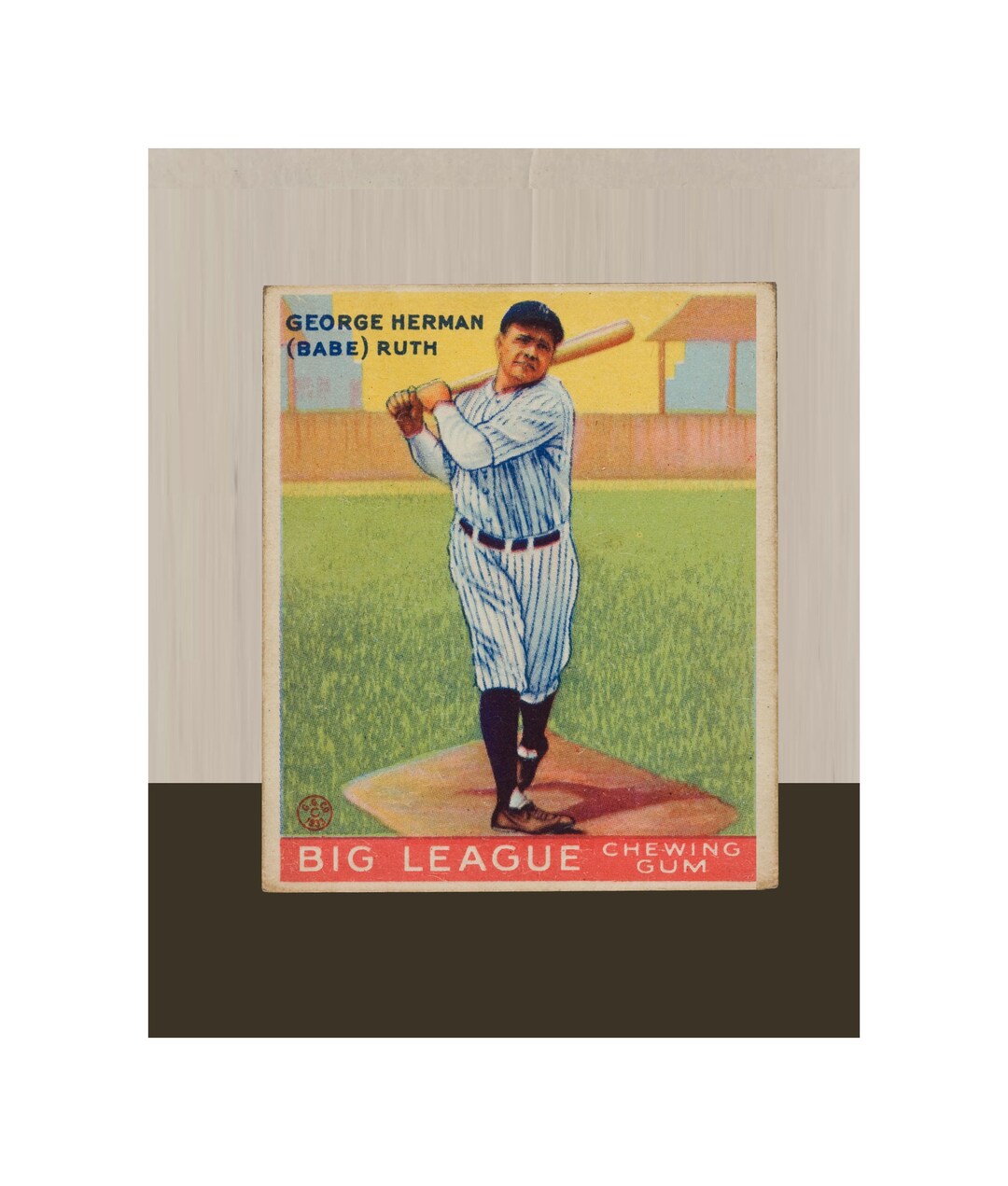 16 X 20 Print Babe Ruth Baseball Card Print and Collectibles - Etsy
