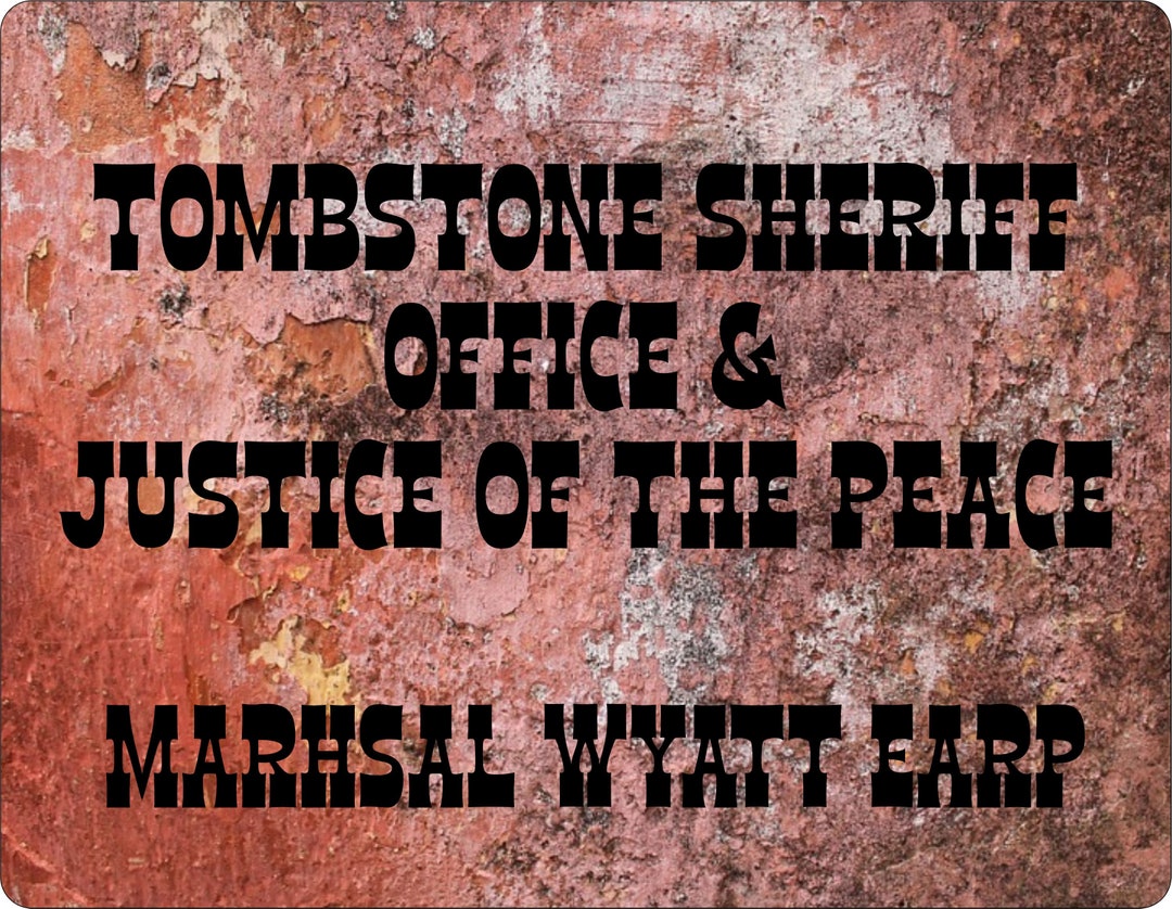 Tombstone Sheriff Office Marshal Wyatt Earp 8 X 10 Photo - Etsy
