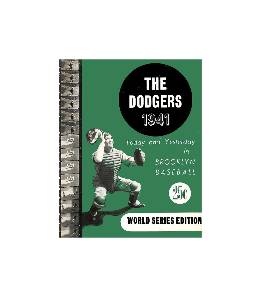 1941 Dodgers World Series Advertising Program Print Baseball and Sports ...