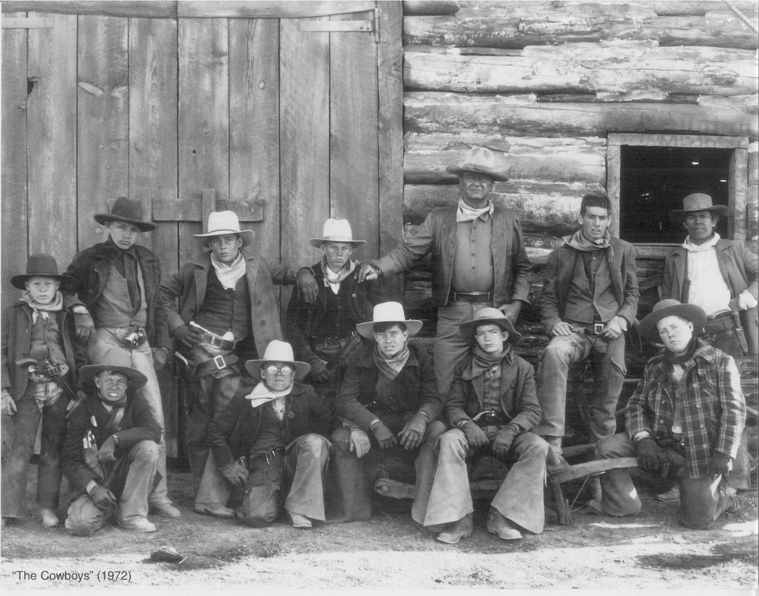 8 X 10 Photo John Wayne in the Cowboys Old West Movie - Etsy
