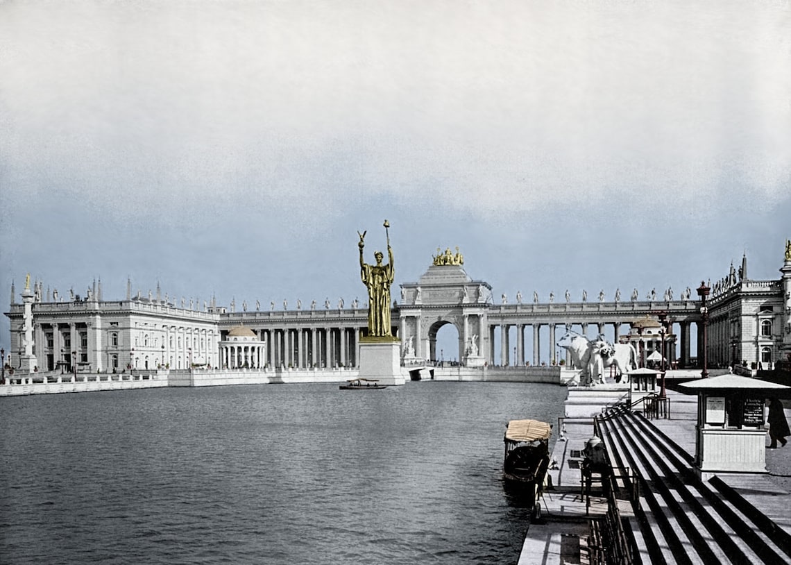 Chicago World's Fair 1893 the Lake Colorized Photo 8 X10 | Etsy