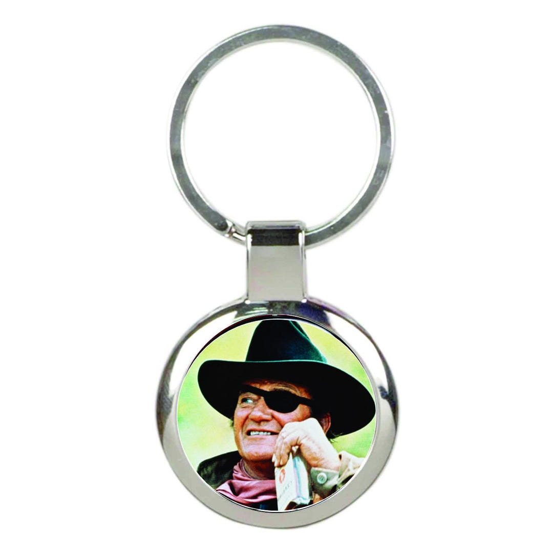 John Wayne Key Ring KEYCHAIN, KEY Foband Chain Key Ring Movie True Grit ...