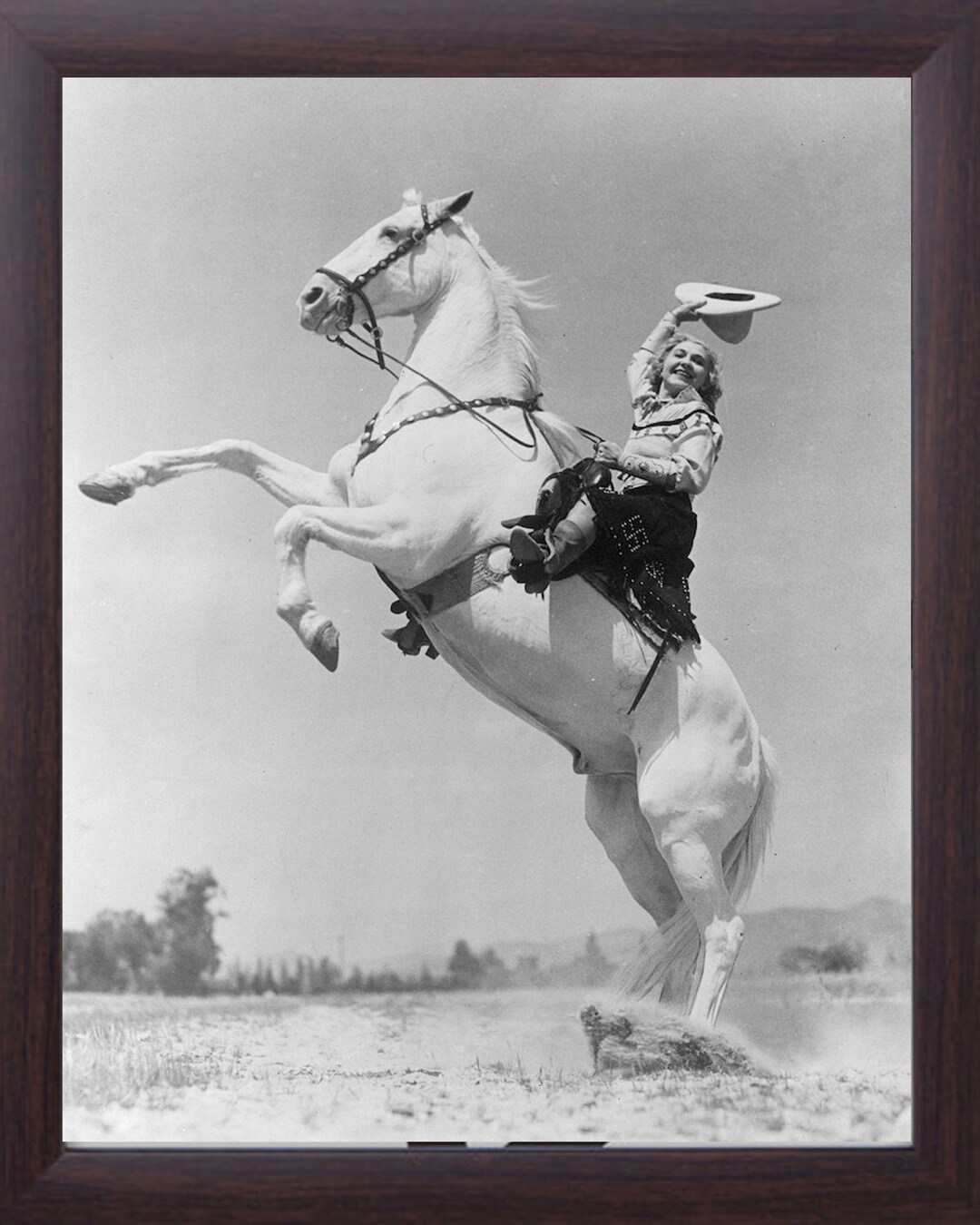 Hi Ho Silver Rodeo Cowgirls Framed Photo Pirnt, Western 8 X 10 Photo ...