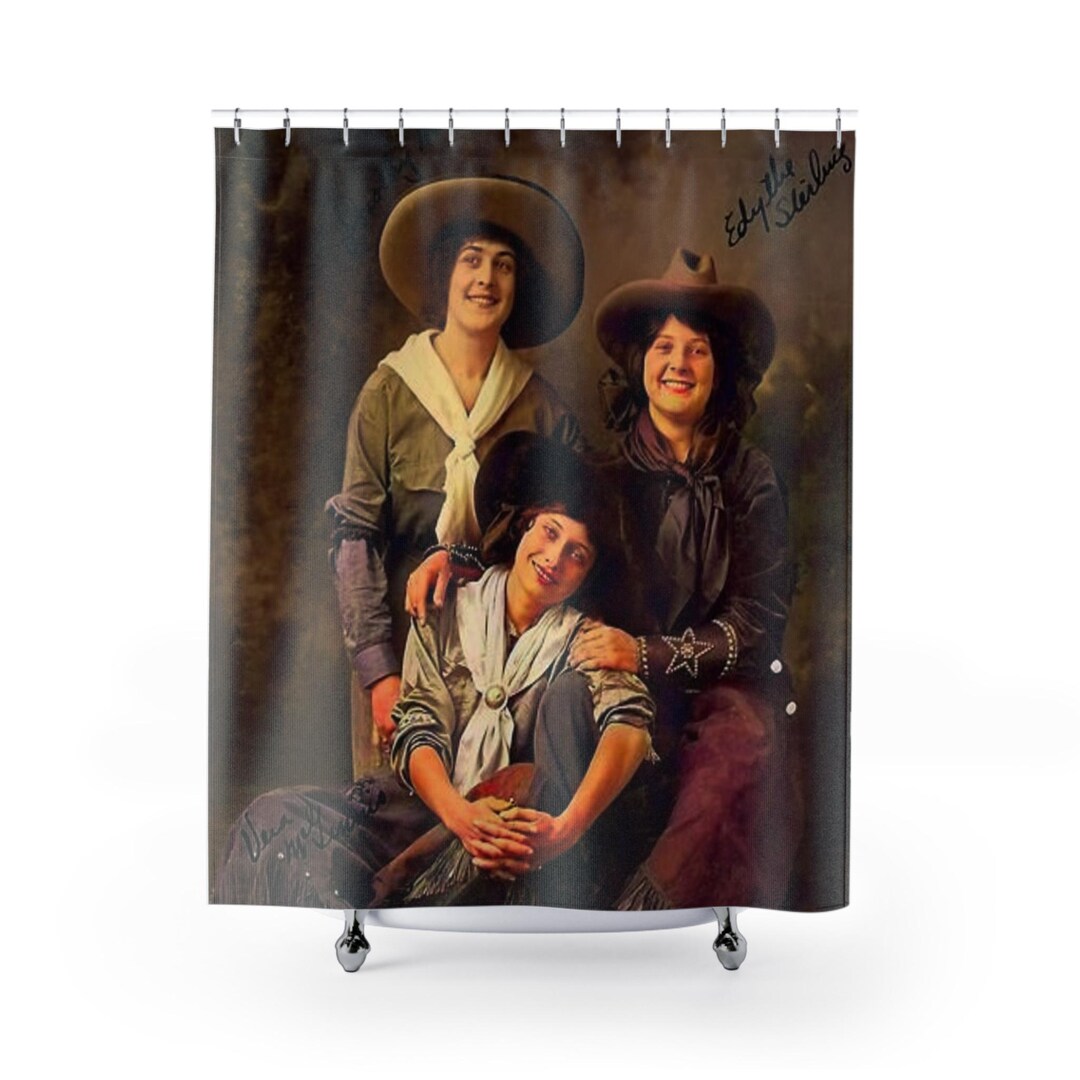Cowgirls Vintage Western Style Shower Curtains, Rustic Home Decor ...