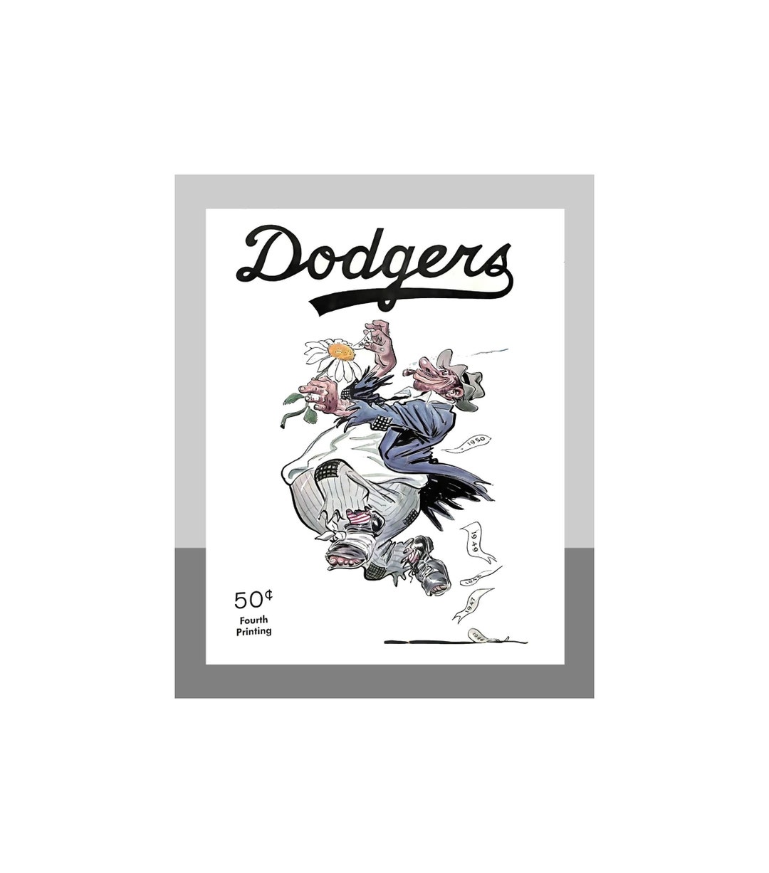 1951 Dodgers Advertising Program Print Baseball and Sports Poster Retro ...