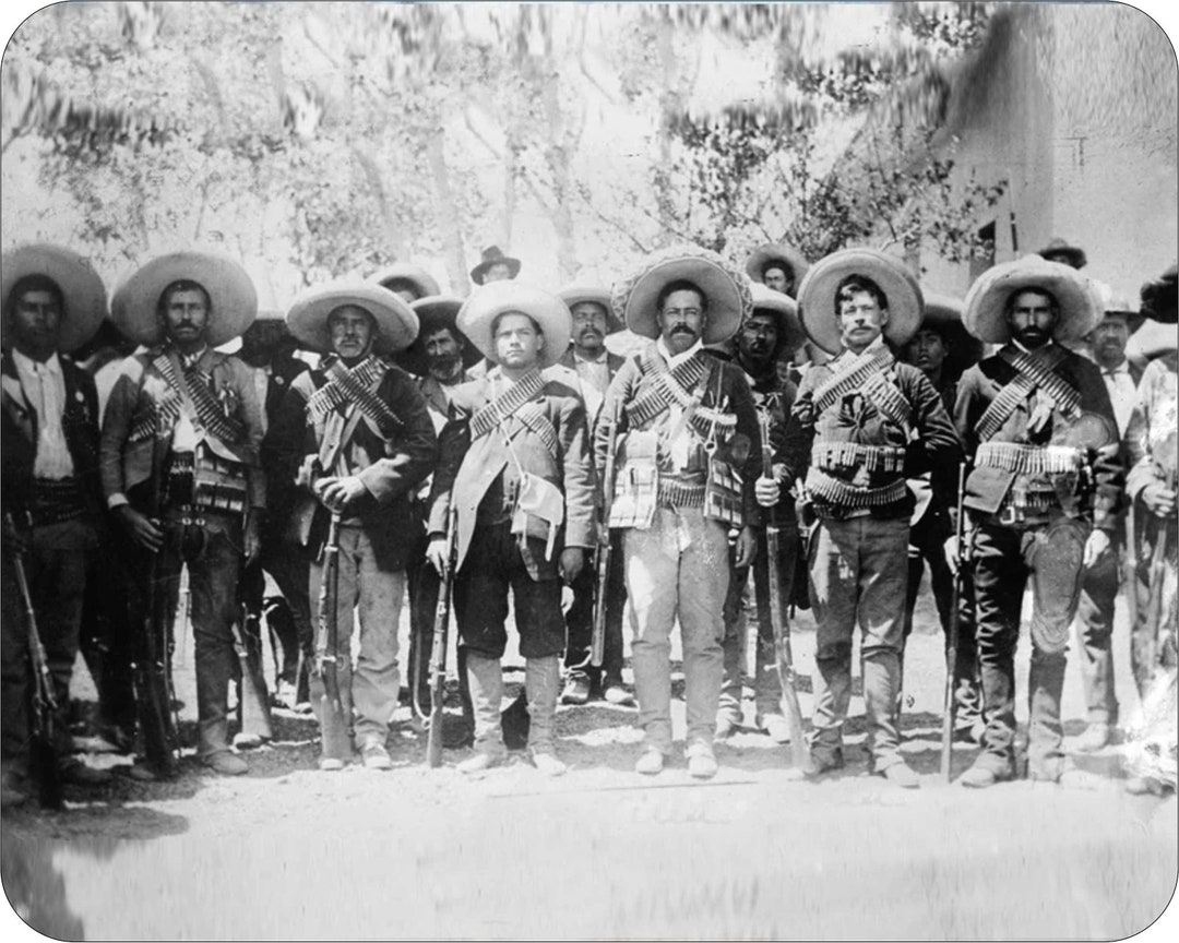 Poncho Villa Adn His Gang Vintage Photo Art Mouse Pad Photo Mousepads ...