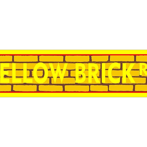 Yellow Brick Road Sign - Etsy