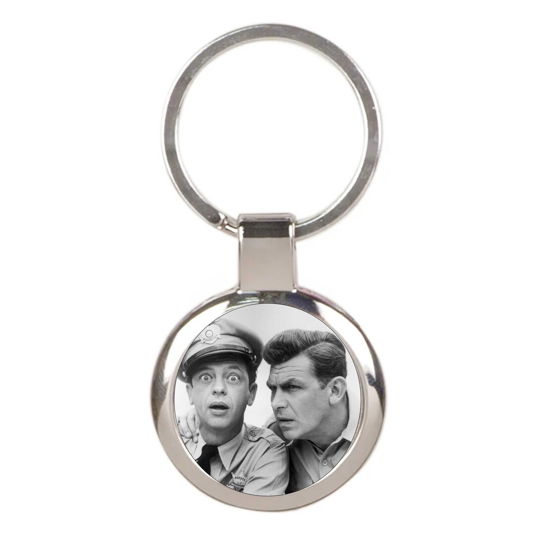 Andy Griffith Key Ring With Barney Fife and Andy KEYCHAIN, KEY Ring Key ...