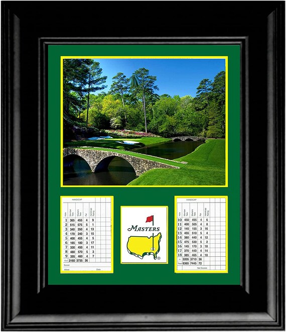 Masters Tournament Augusta 16 X 20 Wood Framed Print Masters | Etsy