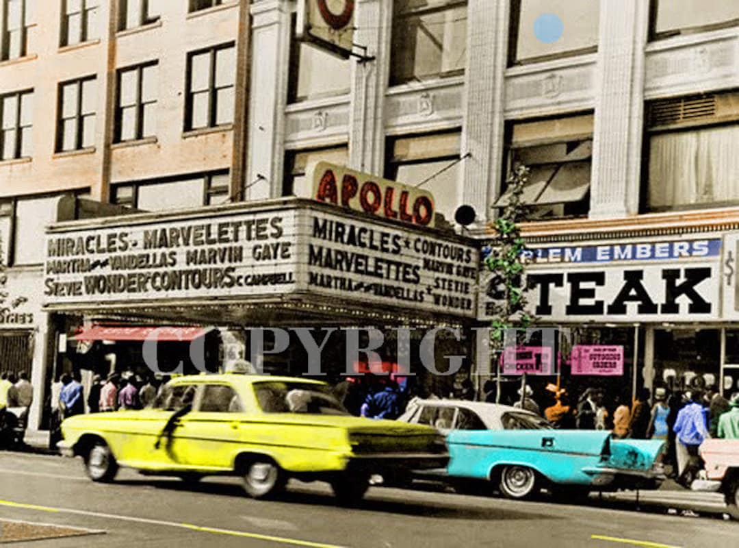 Histoical Photo Artharlem Apollo Theater 8 X10 Photo African American ...